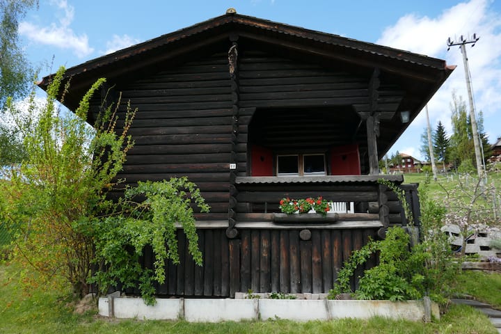 Rundholzhäuschen Mit Bergsicht - Suisse