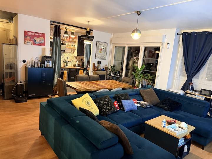 Grand Appart Calme – 6 Pers – 5 Min Du Métro - Montreuil, France