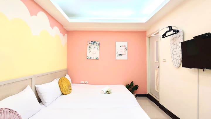 H1002假期旅程/捷運西門町站走路8分鐘/夜市/紅樓/台北車站/電梯/洗衣機/電梯1-4人 - 루저우 구