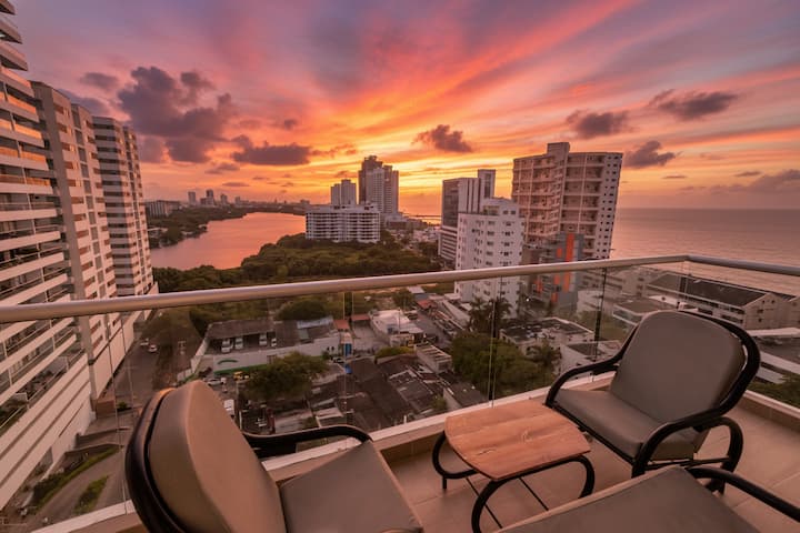 3br New Luxury Apartment Central Location Sea View - Cartagena