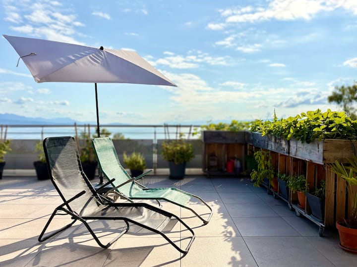 Spacieux Appartement Avec Terrasse Panoramique - Losanna