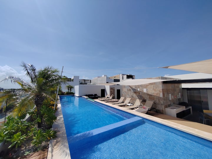 Wonderful Studio In An Excellent Area/pool/gym - Playa del Carmen