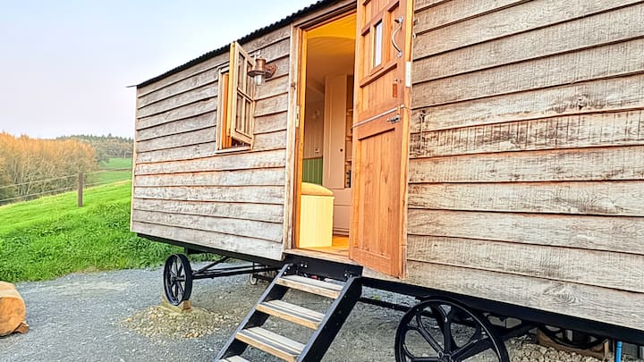 Ramson Shepherd Hut ~ Secluded ~ Luxury ~ Hot Tub - Dartmoor Forest