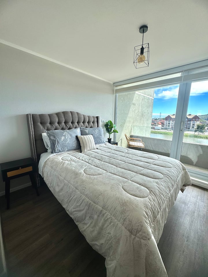 Hermosa Vista En Depto. Nuevo C/estacionamiento - Penco