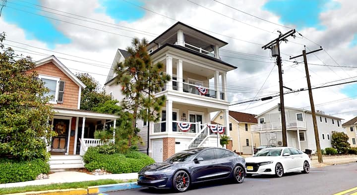5-br Luxury Home Elevator, 2 Parking Spots, Decks - Ocean City, NJ