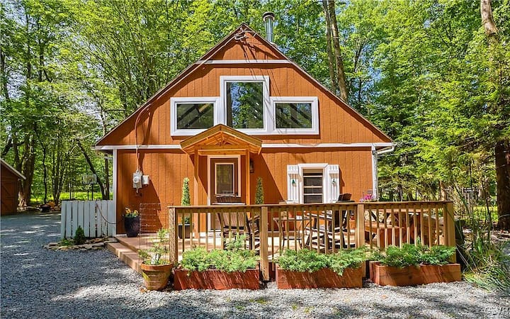 Charming Cabin Steps To Lake - Kalahari Indoor Waterpark, Pocono Manor