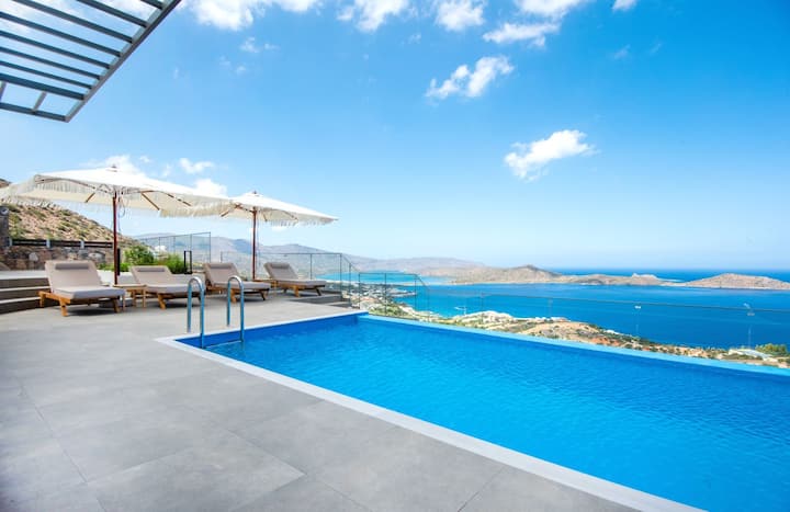 Villa Despoina Serenity With Heated Pool - Agios Nikolaos