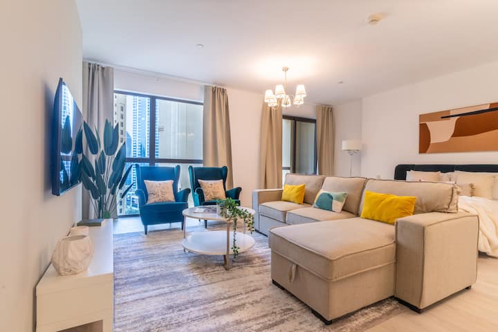 Tranquil Studio In Jbr, 50 Mts From The Beach! - Dubai Marina