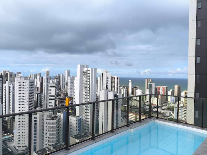 Flat 1 Qt Alto Padrão Boa Viagem - Recife