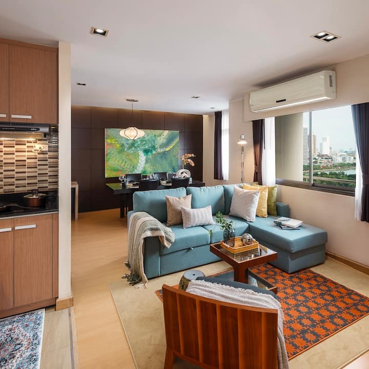 Nexttopark&bts|2kingbed|parkview|gym|washer|wifi - Bangkok