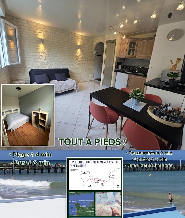 Port Et Plage : Charmant T2 à Courseulles-sur-mer - Courseulles-sur-Mer