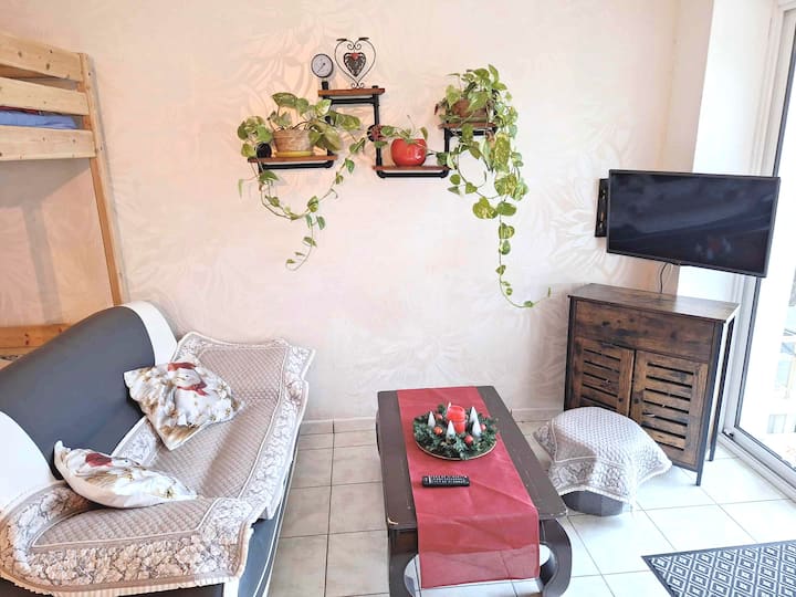 Studio Chill, Sauna & Piscine - L'Isle-d'Abeau