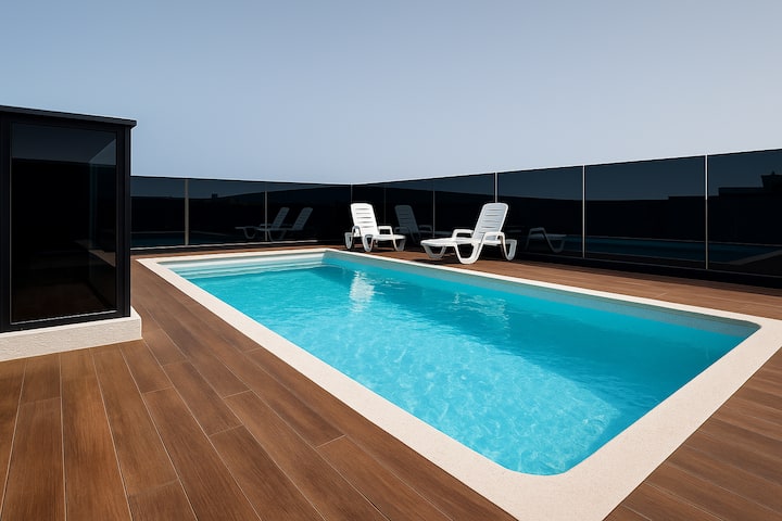 Rooftop Pool 1br – Triangle D’or - Casablanca