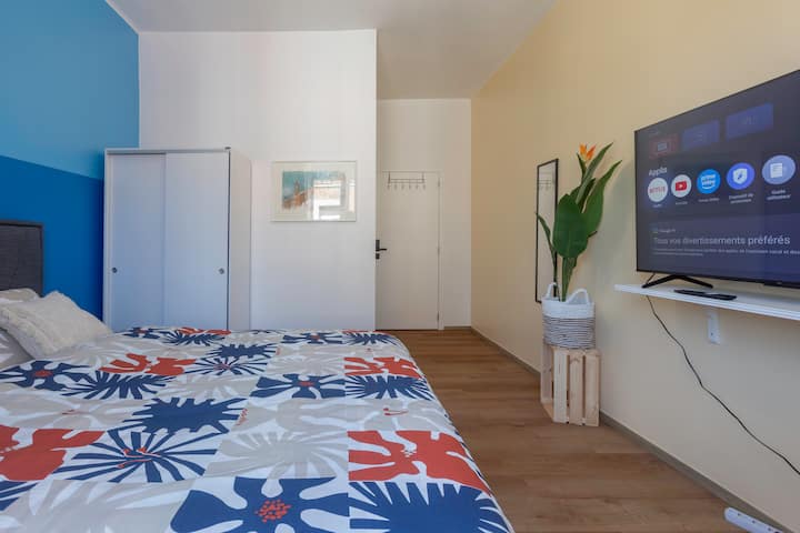 Chambre Rio: Couleurs & Confort Wc/sdb Privés - Herstal