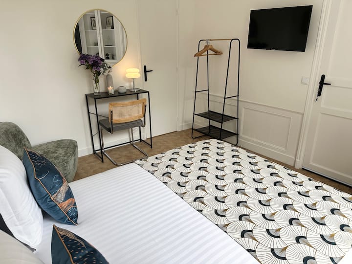 Villa La Renaissance - Chambre 1 - Parking Inclus - 埃特雷塔