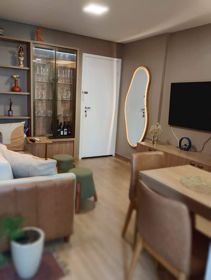 Apto 1qt, Piscina, Ar, Wi-fi. Netflix(810) - Goiânia