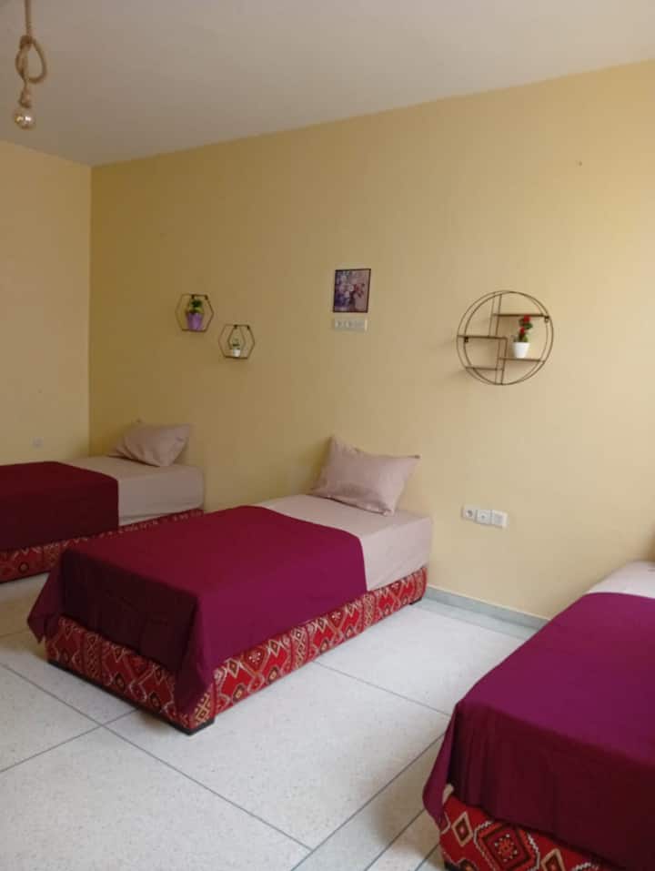 Shared Room In Familly Riad 
1bed/1pers/1night - Agadir