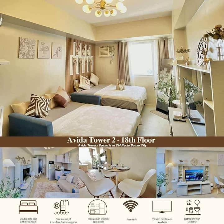 Avida Towers Unit 18th Floor Near Roxas Market - Davao City