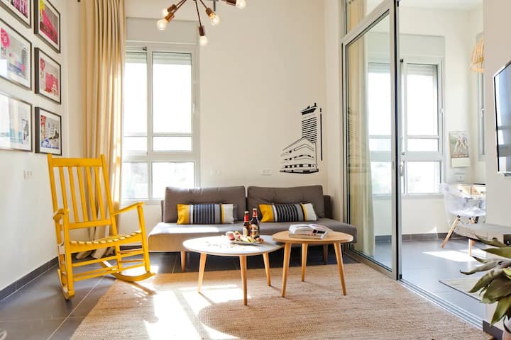 (Safe Room Inside) Beach Side Retreat - By Vacay - Tel-Aviv