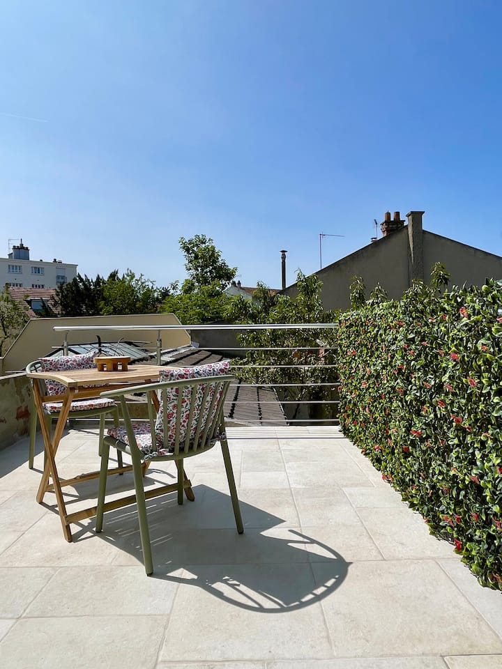 Le Patio Secret, Studio Avec Terrasse Privative - Saint-Maur-des-Fossés