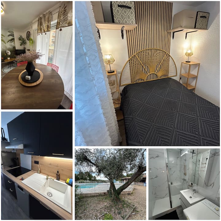 Le Morrea T2 Climatisé Piscine - Balaruc-les-Bains