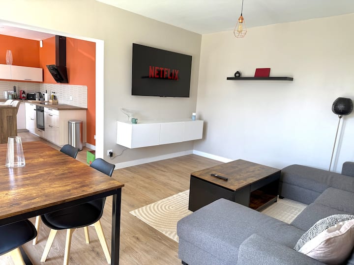 Appartement « Chez Matthieu » 73m2 + Terrasse - Dole