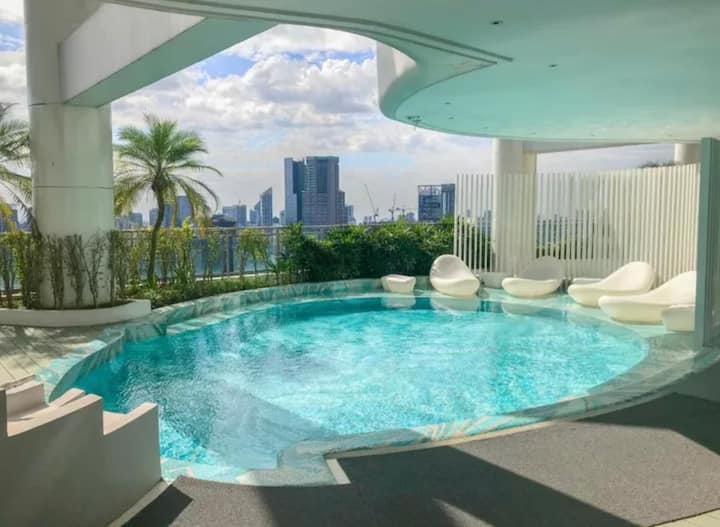 Cozy Crib At Acqua Residences - Rockwell Views - Makati