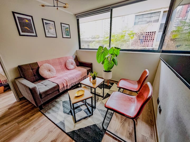 Apartment With Heating + Parking, Tour Routes - Santiago