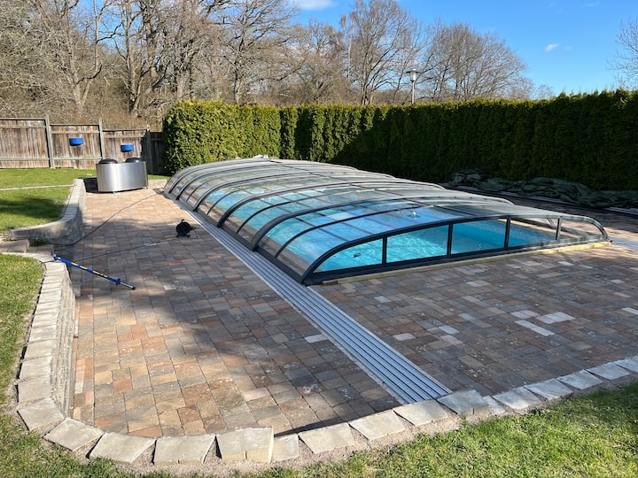 Lyxig Villa Med Pool & Bastu - Kalmar