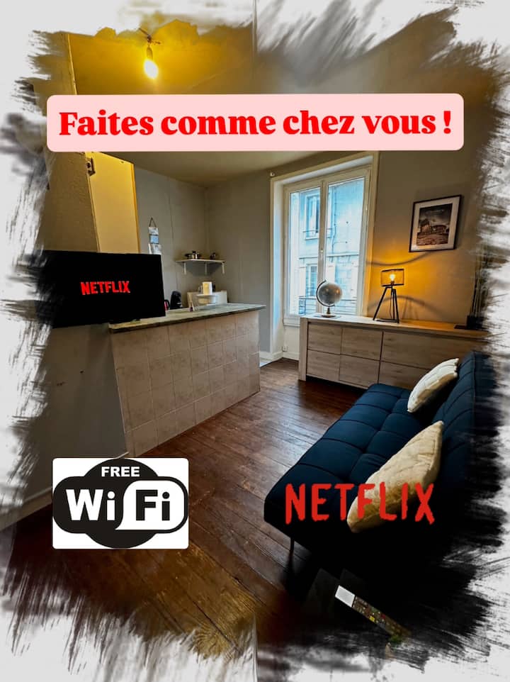 Studio Cosy & Vintage à Côté Du Centre-ville - Brive-la-Gaillarde