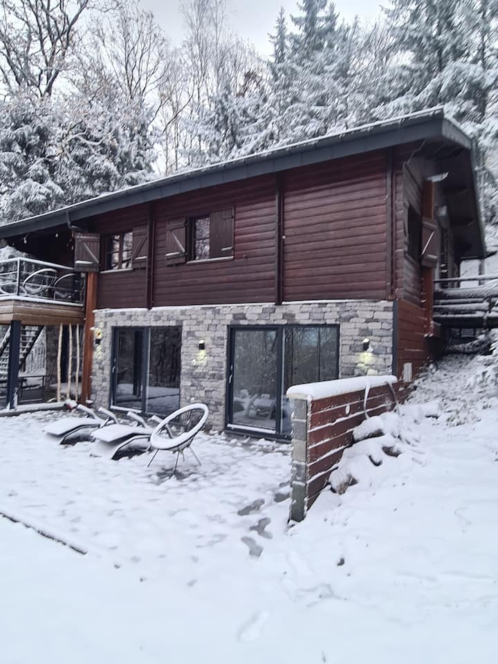 Chalet Dans Les Bois Avec Bain Nordique Et Sauna - Manhay