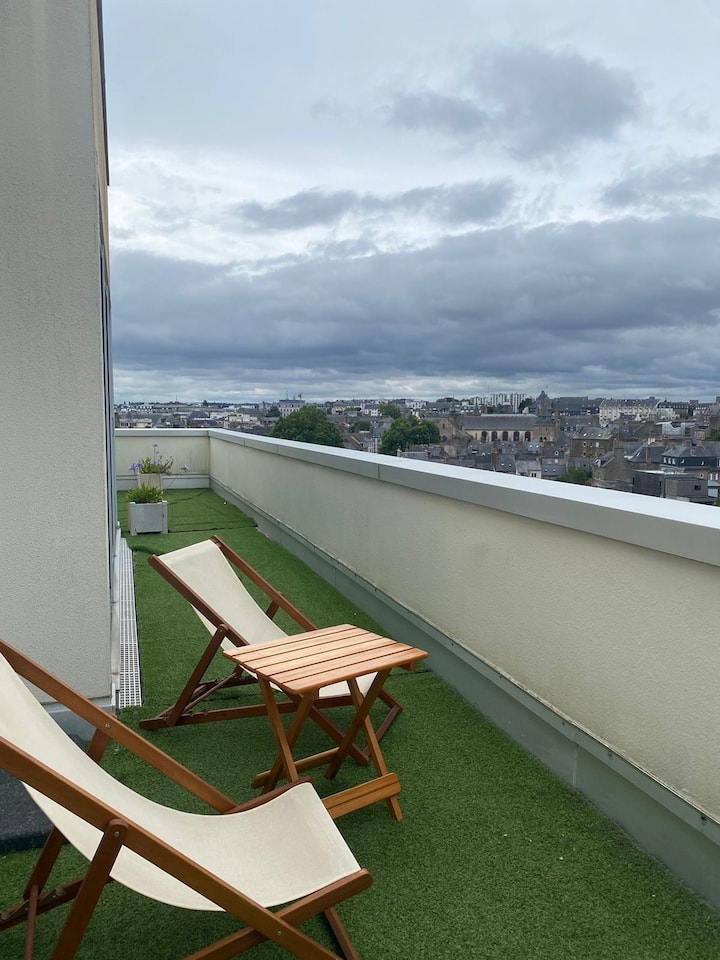 Appart Terrasse Panoramique - Yffiniac