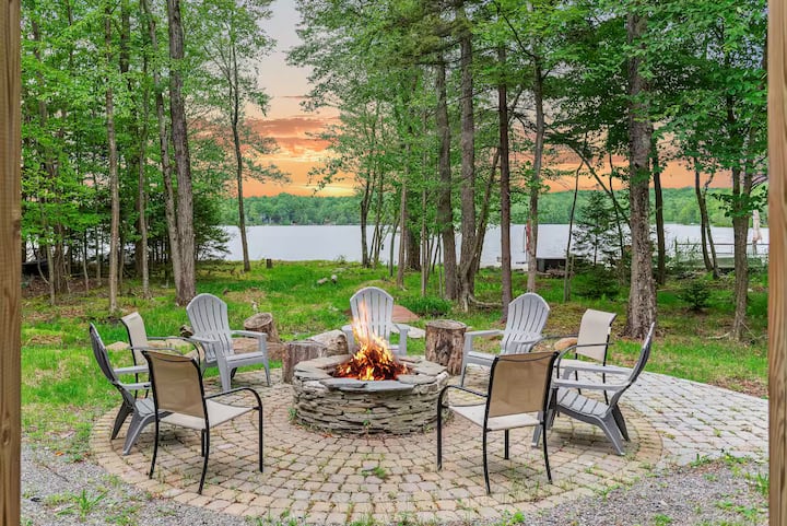 Lake Front Cabin With Hot Tub - アローヘッド・レイク, PA