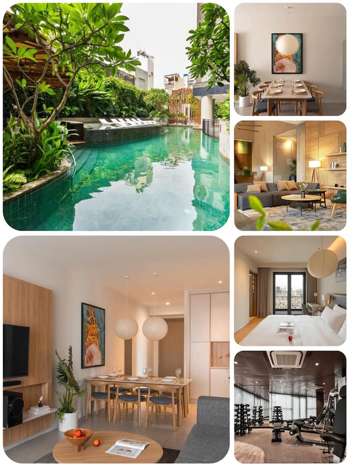 5*luxury Oasis D1/3br/2wc/pool/near Walking Street - Hô Chi Minh-Ville
