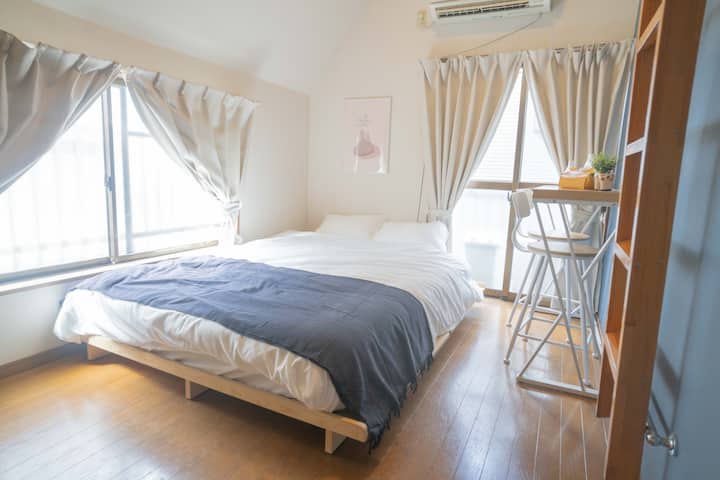 【New Open‼︎】北欧のアパートメントコテージ｜唐人町駅6分｜paypayドーム近く｜最大4名 - Fukuoka