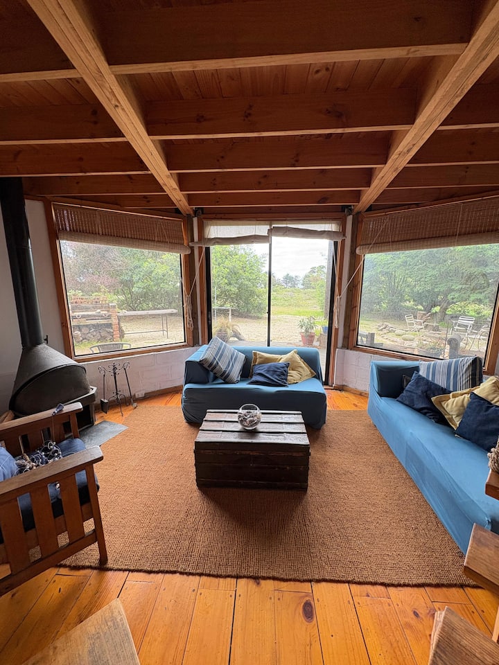 Hermosa Cabaña Con Vista Al Mar Sector El Tebo - Quintero