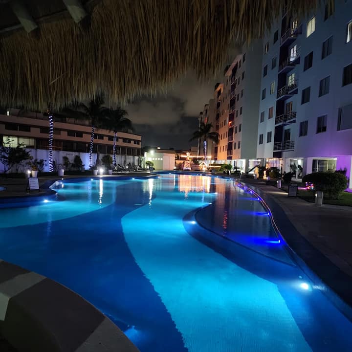 Apt 6px · Pool · Wifi · A/c · 12 Min Beach - Cancún
