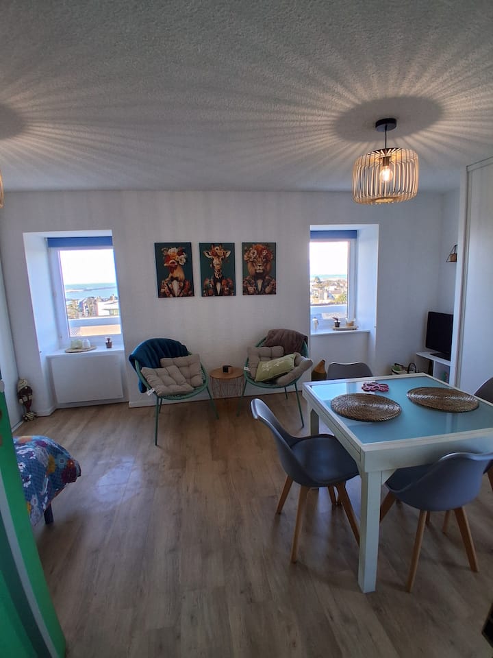 Studio Cosy Proche Plages Vue Mer Parking Privé - Trébeurden