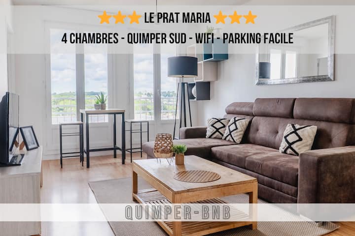 Bel Appartement 4 Ch à Prat Maria Quimper Sud - Beg Meil