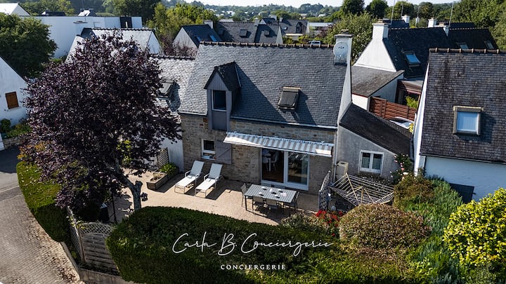 Cap-coz Maison Typique Bretonne 6 P Proche Mer - Fouesnant