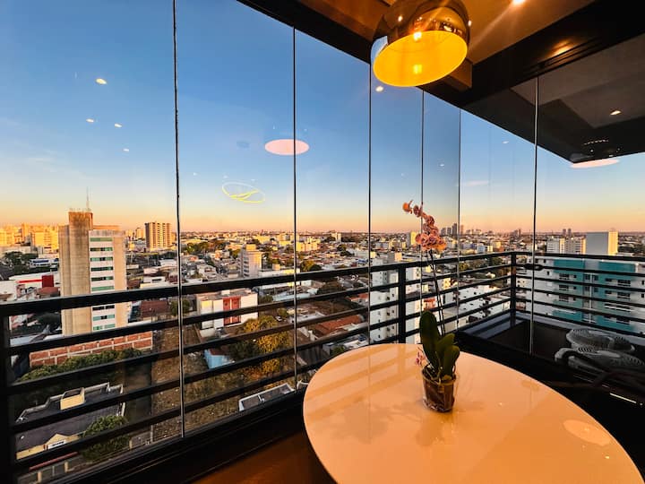 Loft Skyline - Vista De Tirar O Fôlego P/ Cidade! - Uberlândia
