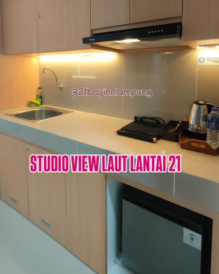 Apartemen Studio View Laut Lantai 21 - Minbay - Bandar Lampung