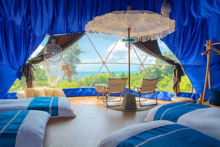 無料駐車スペース*夕焼け*サウナ*糸島黒毛和牛Bbq*グランピング*aroma Olive* - Fukuoka