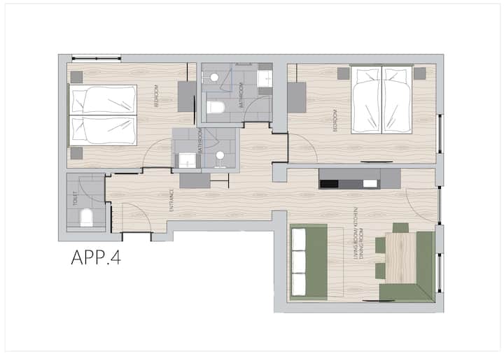 Mila - Apartment No.4 - 58 M² - Saalbach-Hinterglemm