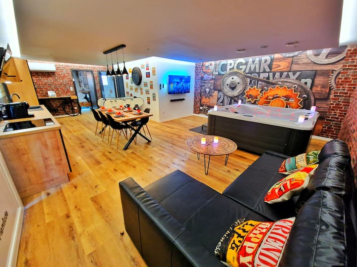 Loft & Spa+jacuzzi+6 Pers+parking+clim - Colmar