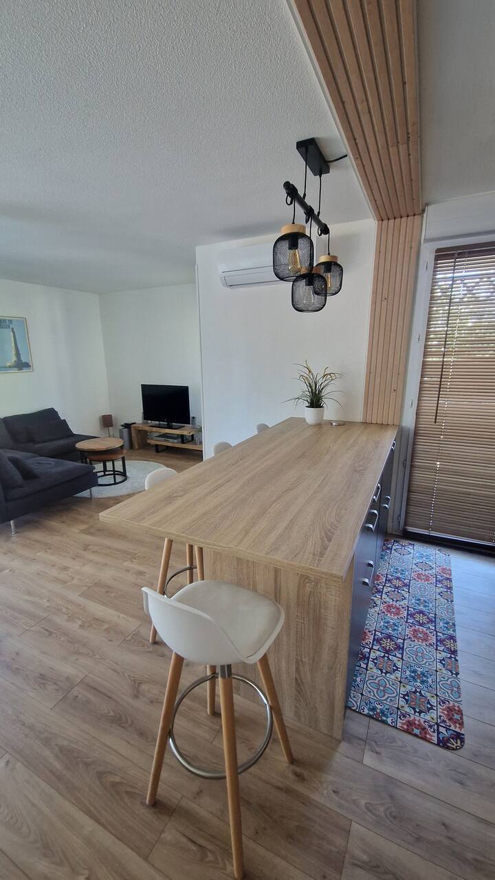 Superbe T2 Climatisé, Piscine - Audenge