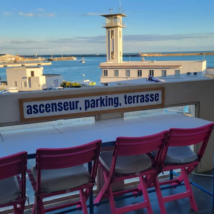 Grand Studio Avec Ascenseur Terrasse Et Parking - Sète