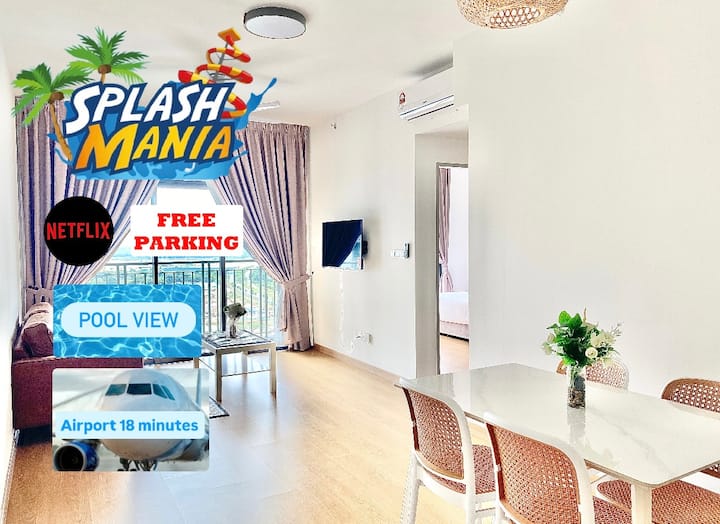 Simple&lovely Pool&gardenview Splashmania 6pax - Banting