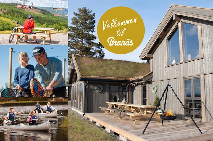 Romslig Familiehytte Med Panoramautsikt & Badstue - Sweden