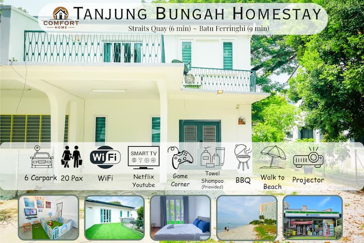 Tanjung Bungah Semi-d | Beach | 20 Pax | 6 Cars - 檳城